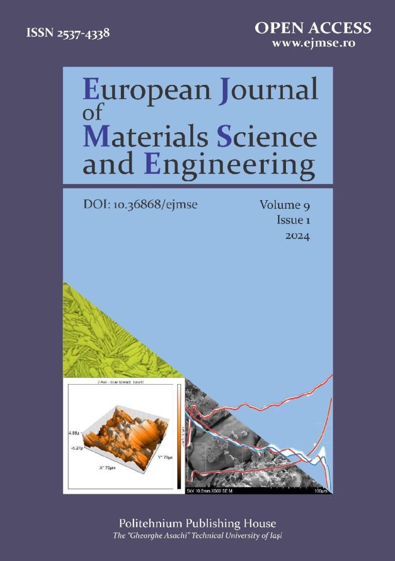 European Journal of Materials Science and Engineering – Peer-reviewed ...
